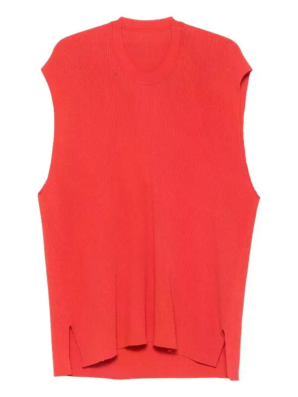 Issey Miyake Cotton Vest - Red