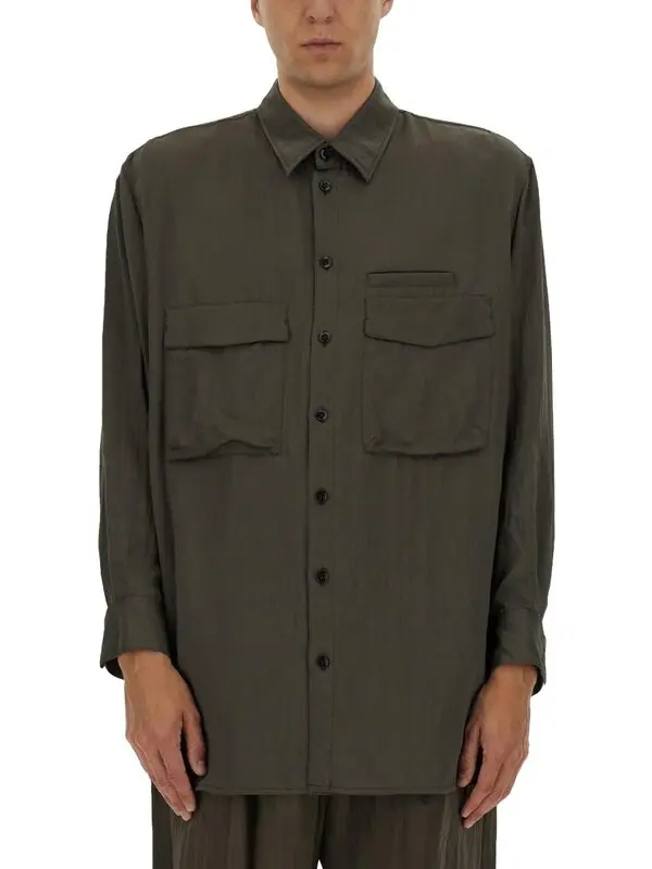 LEMAIRE Utility Overshirt - Military Green