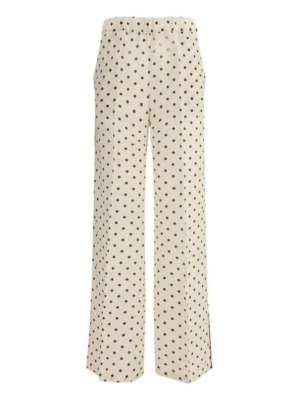 P.a.r.o.s.h Polka Dot Pants - Beige