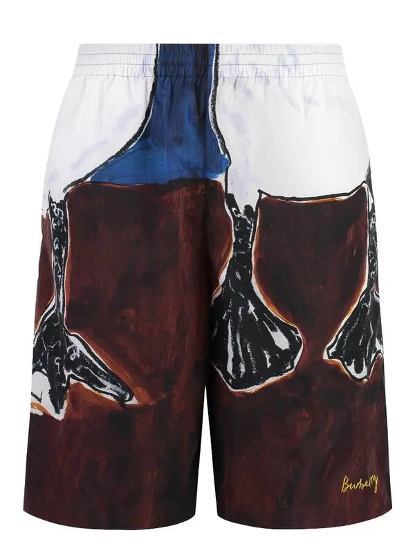 Burberry Printed Bermuda Shorts - Multicolor