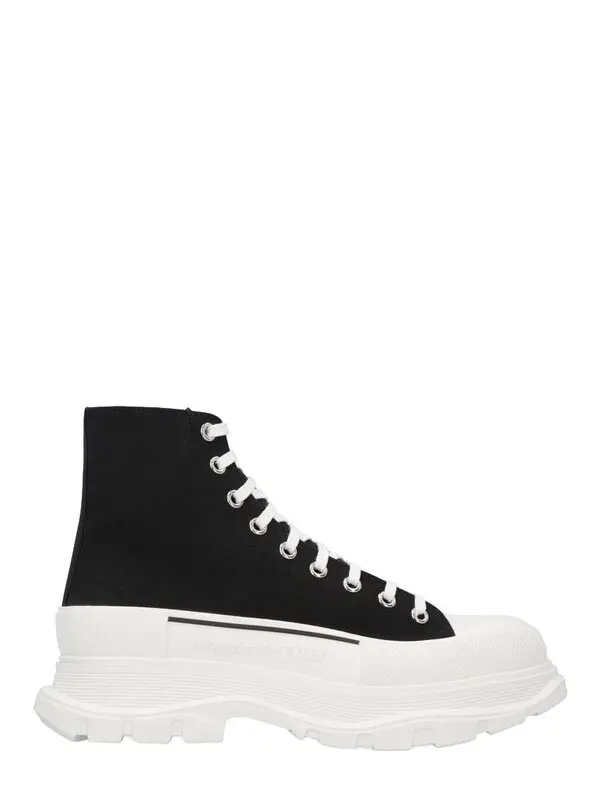Alexander McQueen Tread Slick Lace-up Ankle Boots - Black