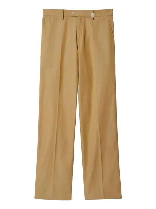 Burberry Cotton Trousers - Beige