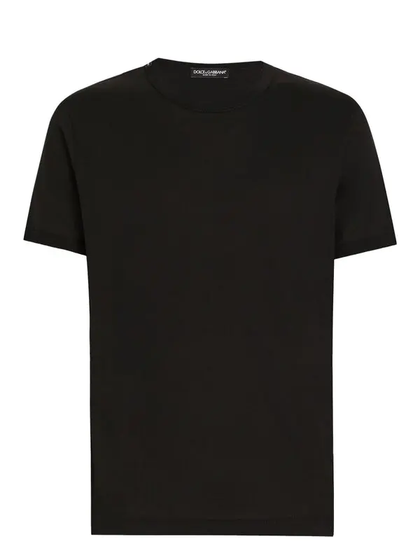 Dolce & Gabbana T-shirt M/corta Giro - Black