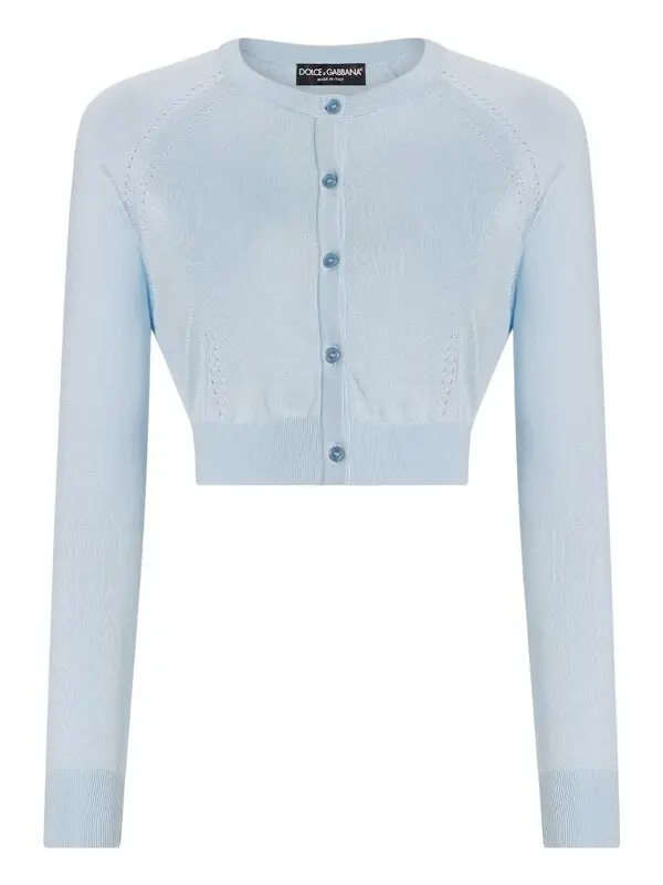 Dolce & Gabbana Silk Cardigan - Azure
