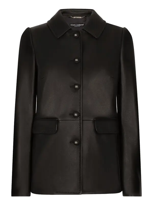 Dolce & Gabbana Lambskin Jacket - Black
