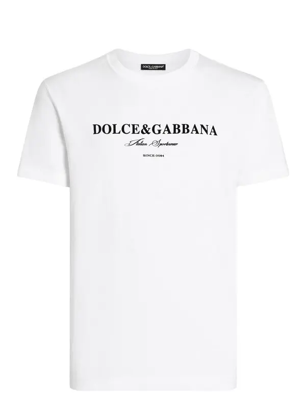 Dolce & Gabbana Cotton T-shirt With Print - White