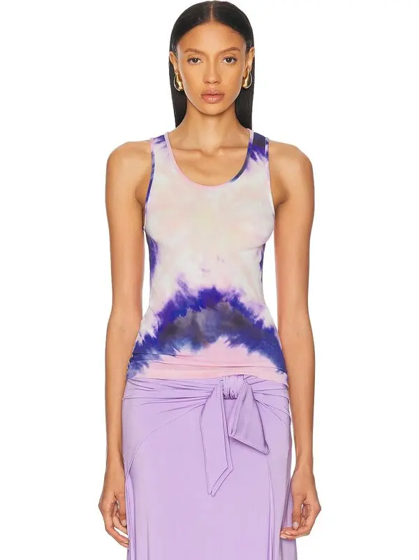 Rabanne Tank Top - Tie & Dye Pink