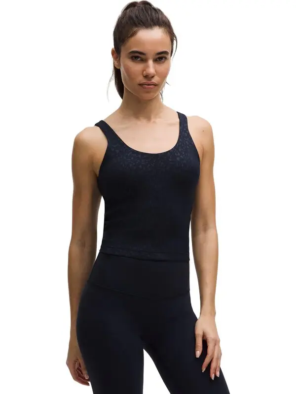 Lululemon Glow Up Tank Top - Leopard Polka Emboss True Navy