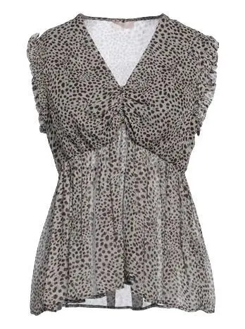 LIU •JO Animal Print Top - Grey