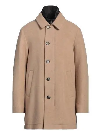 Peuterey Single-breasted Felt Coat - Beige