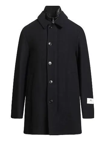 Peuterey Single-breasted Felt Coat - Blue