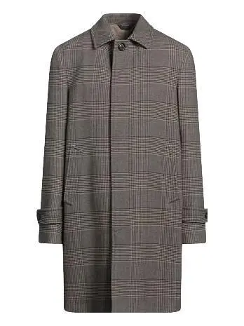 CIRCOLO 1901 Single-breasted Glen Plaid Moleskin Coat - Beige