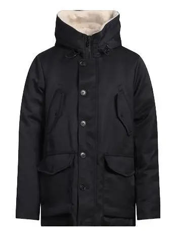 Peuterey Puffer Jacket In Military Wool And Polyamide - Blue