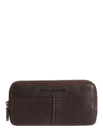 PIQUADRO Handbag In Cow Leather With Metal Detailing - Brown