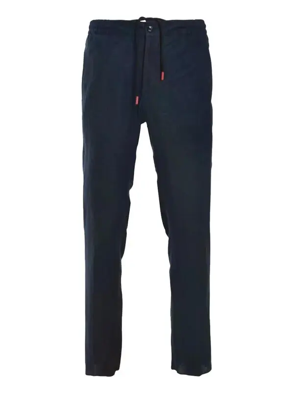 Kiton Linen Trousers - Blue
