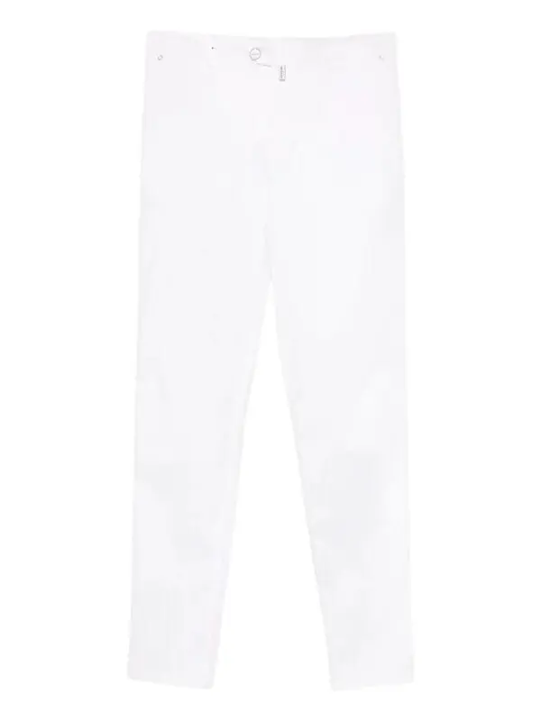 Kiton Logo-patch Trousers - White