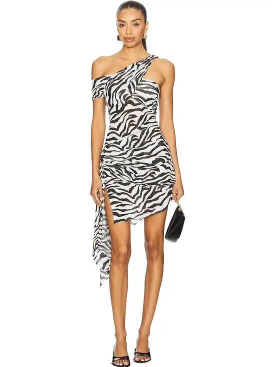 Ronny Kobo X Izel Dress - Zebra