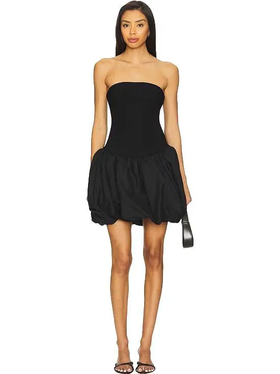 Simkhai Pollie Bubble Mini Dress - Black