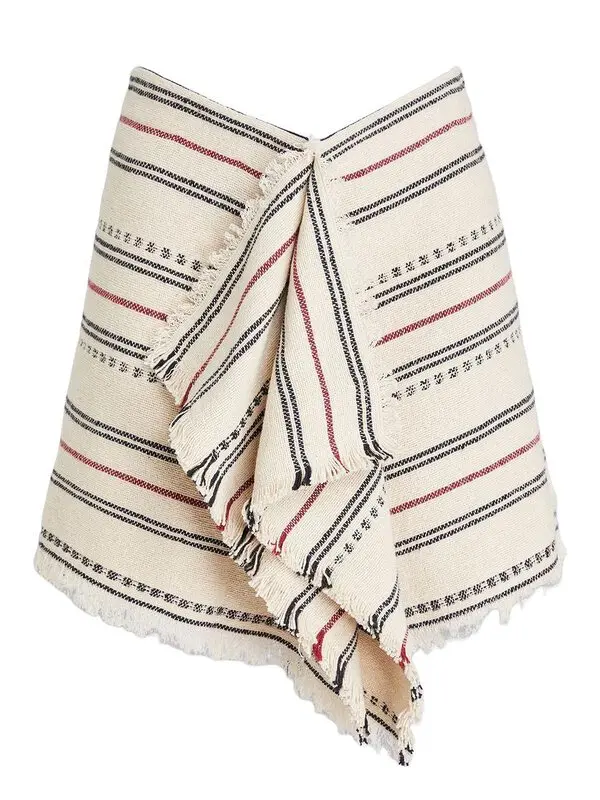 MARANT ETOILE Jiloa Draped Mini Skirt - Ecru