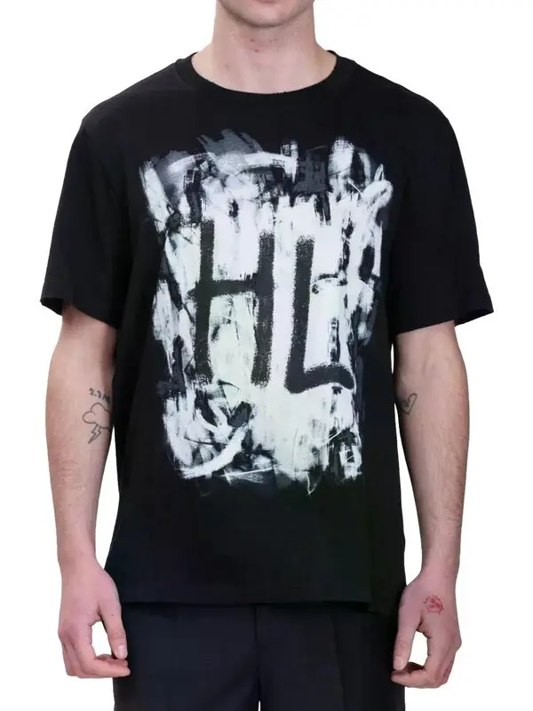 Helmut Lang Scribble T-shirt - Black