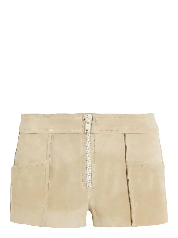 Isabel Marant Adalia Suede Shorts - Beige
