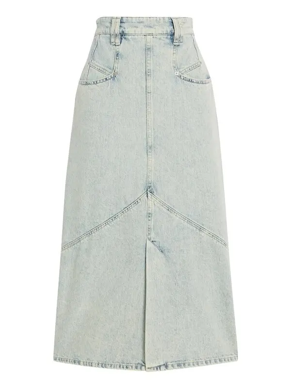 Isabel Marant Pomano Denim Midi Skirt - Light Denim