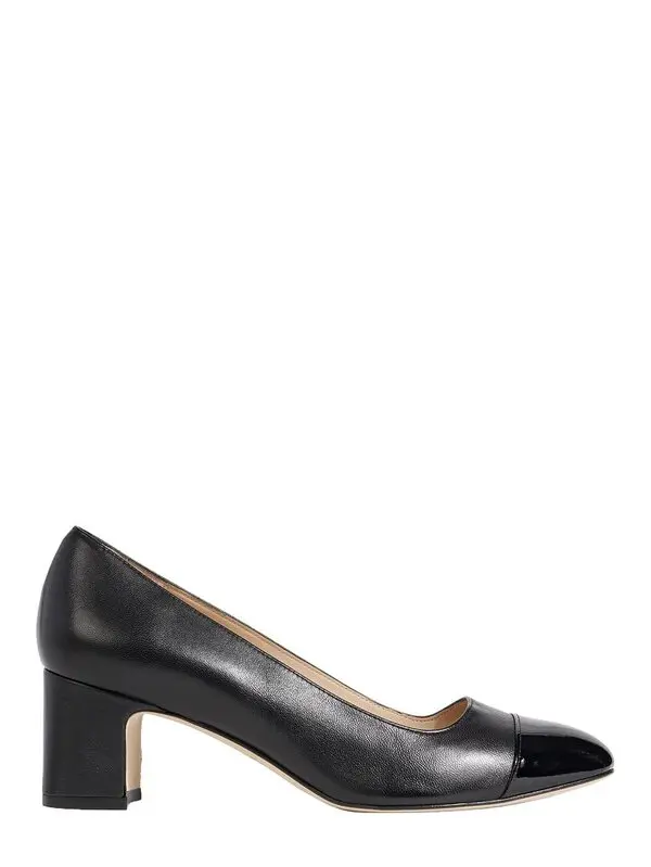 STUART WEITZMAN Pumps In Leather And Patent Leather - Black
