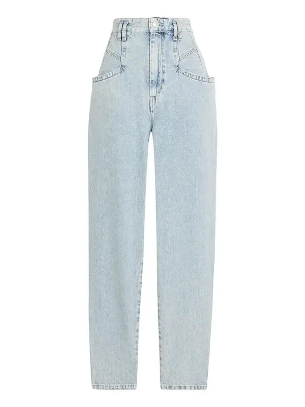 Isabel Marant High-rise Tapered Jeans - Light Denim