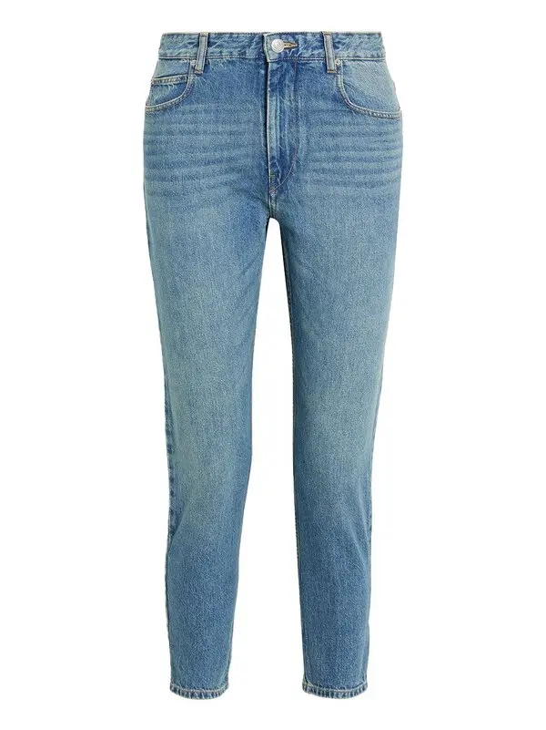 MARANT ETOILE Neaj High-rise Slim-leg Jeans - Mid Denim