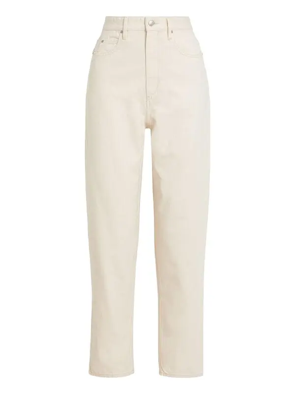MARANT ETOILE Corsy High-rise Tapered Jeans - Ecru