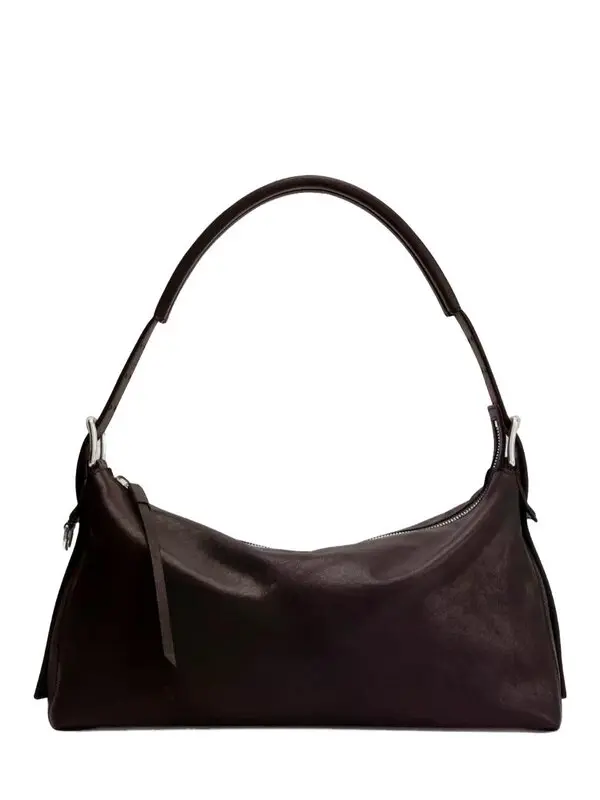 LEMAIRE Belted Leather Shoulder Bag - Brown
