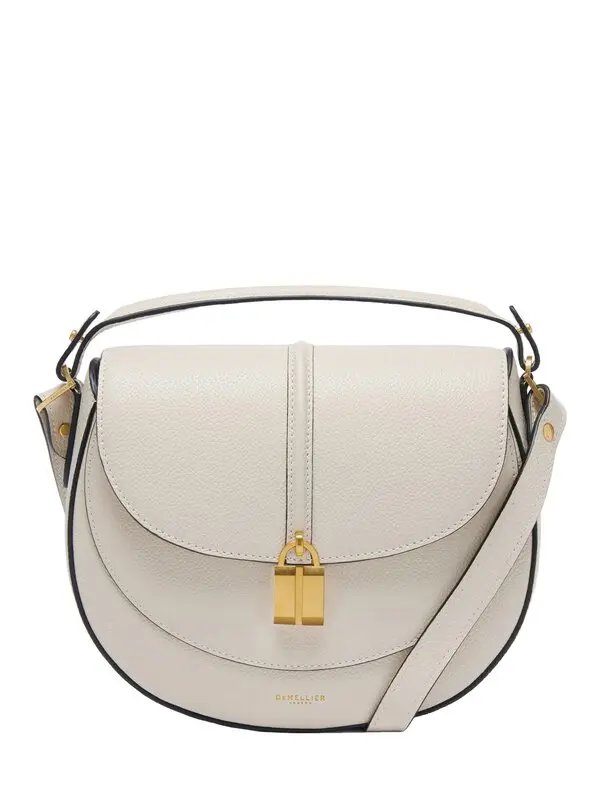 DEMELLIER The Siena Saddle Bag - Chalk Small Grain