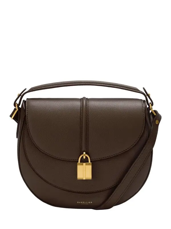 DEMELLIER The Siena Saddle Bag - Mocha Small Grain