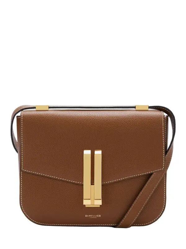 DEMELLIER The Vancouver - Tan Small Grain Ecru Stitching