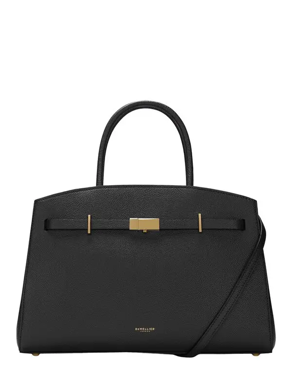 DEMELLIER The Hudson Bag - Black Small Grain