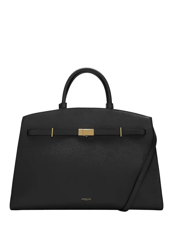 DEMELLIER The Hudson Bag - Black Small Grain
