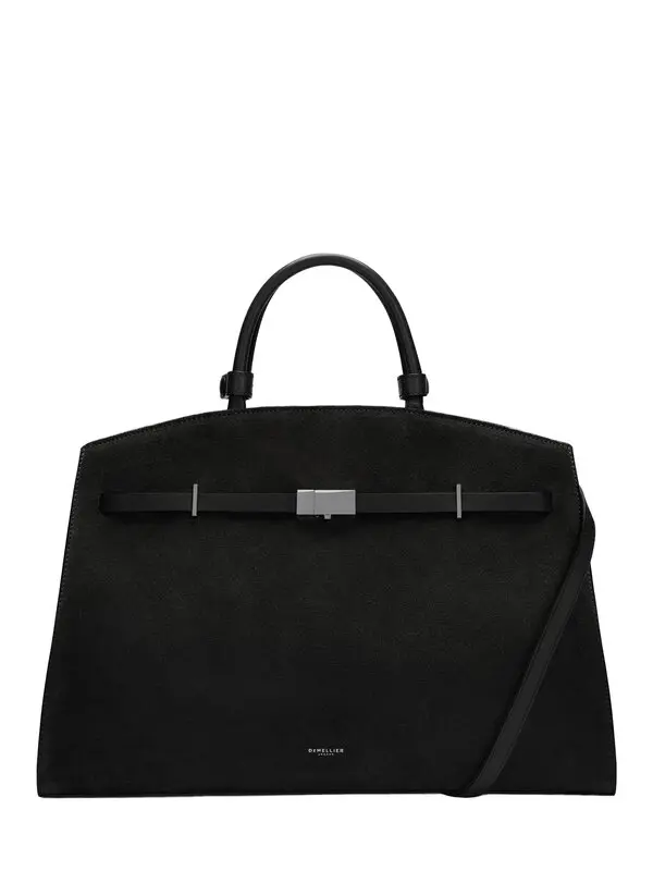 DEMELLIER The Hudson Bag - Black Suede