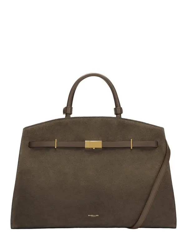 DEMELLIER The Hudson Bag - Hazel Suede & Hazel Smooth
