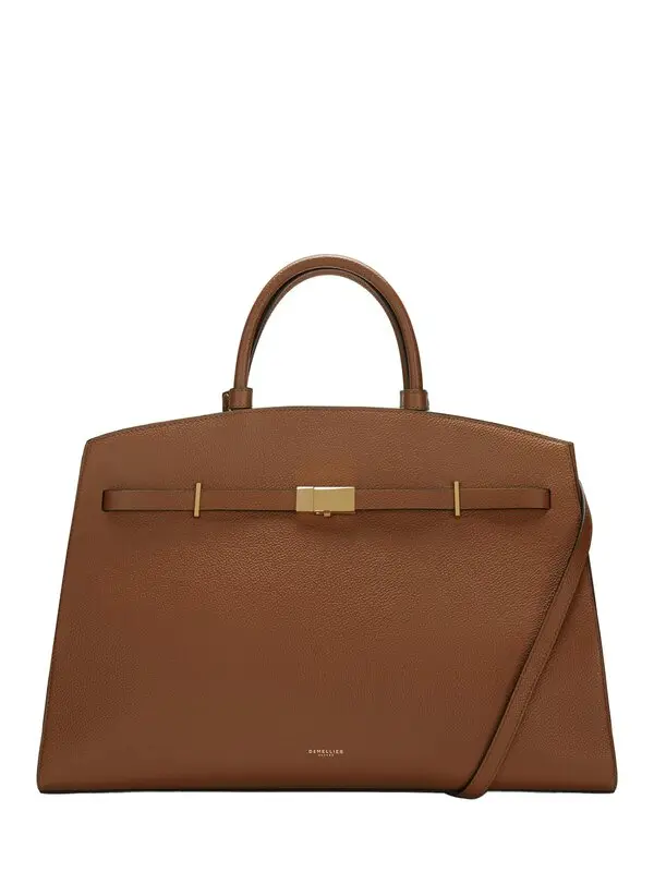 DEMELLIER The Hudson Bag - Tan Small Grain