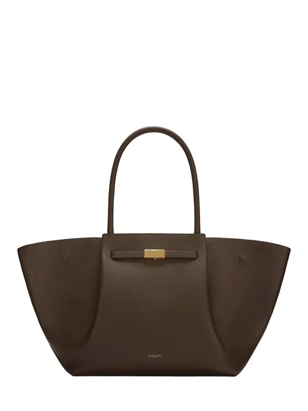DEMELLIER The New York Tote Bag - Mocha Small Grain