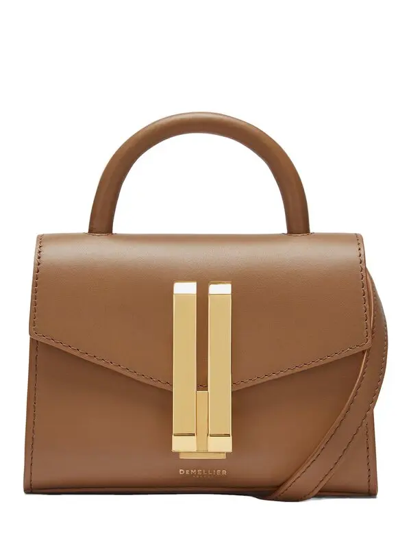 DEMELLIER The Nano Montreal Cross-body Bag - Deep Toffee Smooth