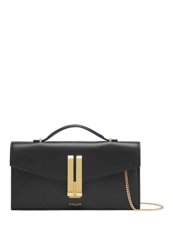 DEMELLIER The Vancouver Clutch - Black Smooth