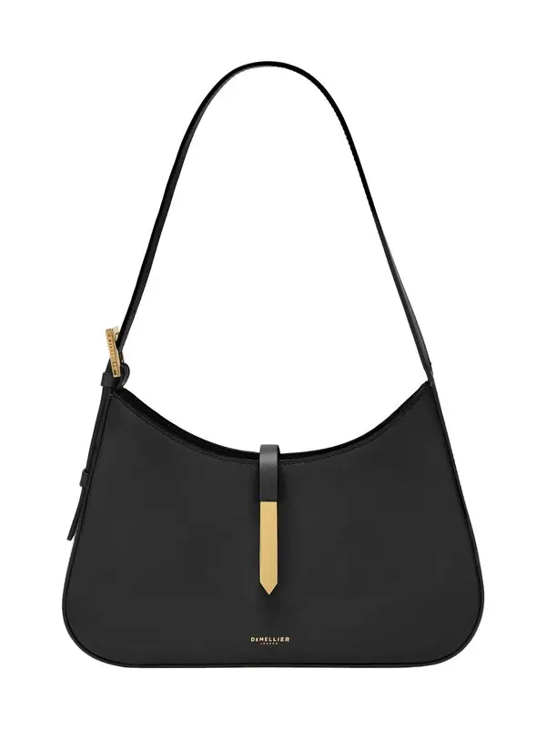 DEMELLIER The Tokyo Shoulder Bag - Black Smooth