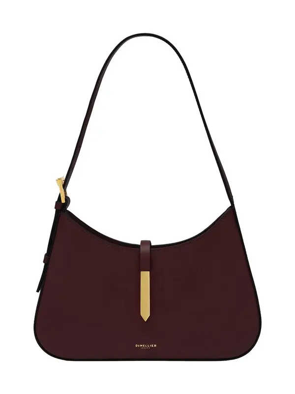 DEMELLIER The Tokyo Shoulder Bag - Burgundy Smooth