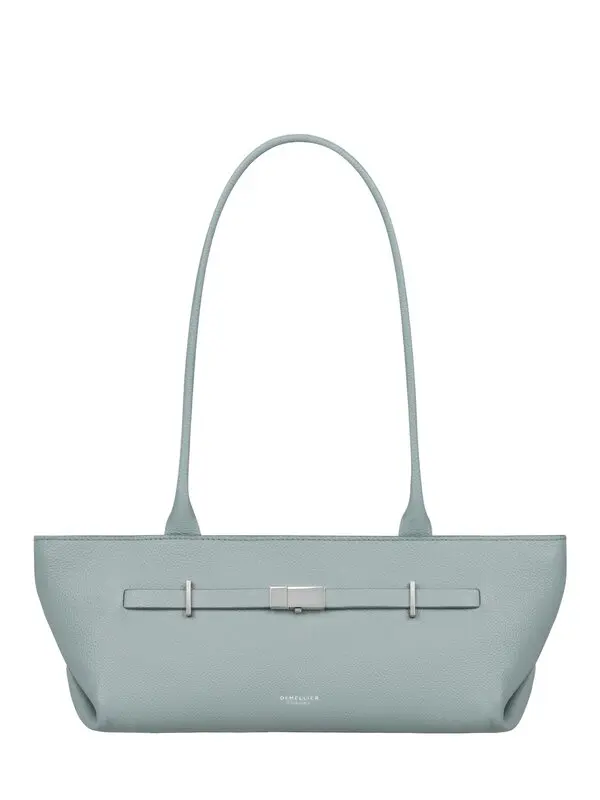 DEMELLIER The New York Shoulder Bag - Pacific Blue Small Grain
