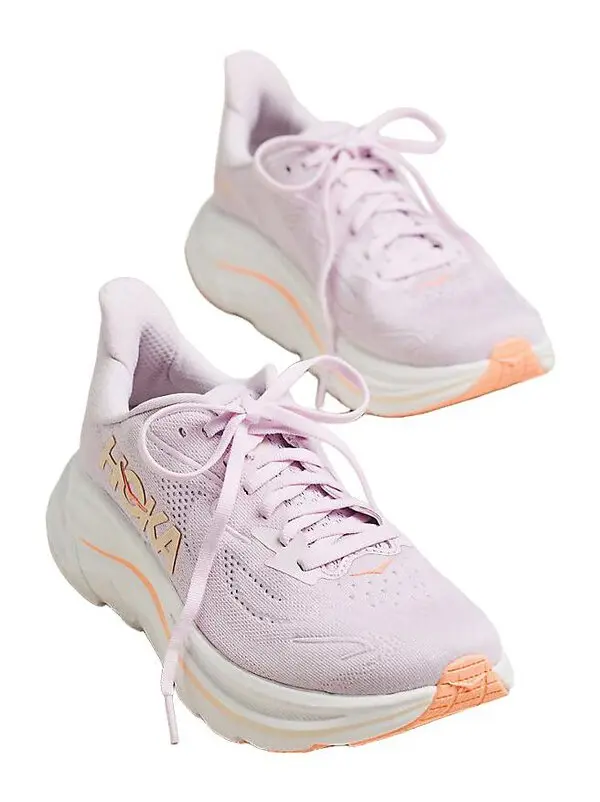 HOKA® Clifton Sneakers - Lilac Cream/tangerine Glow