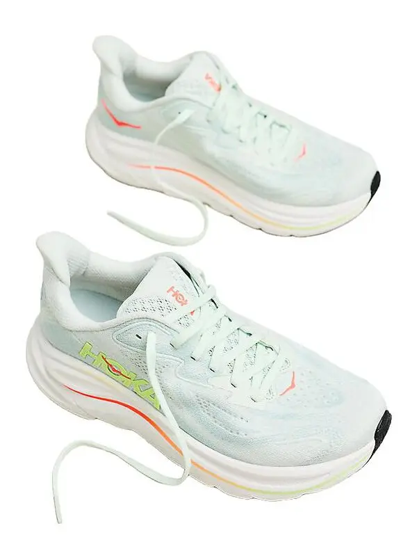 HOKA® Clifton Sneakers - Seaglass/neon Flame