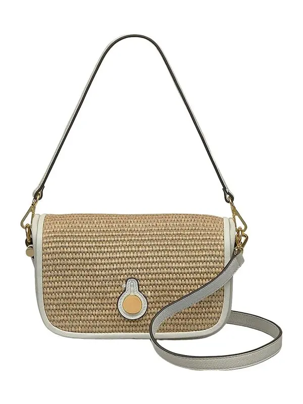 RADLEY Bathurst Mews Raffia Flapover Crossbody Bag - Natural