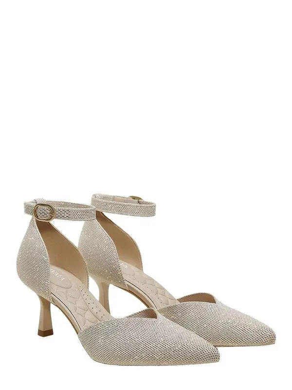 Vivaia Pointed-toe Stiletto Heels - Golden Almond