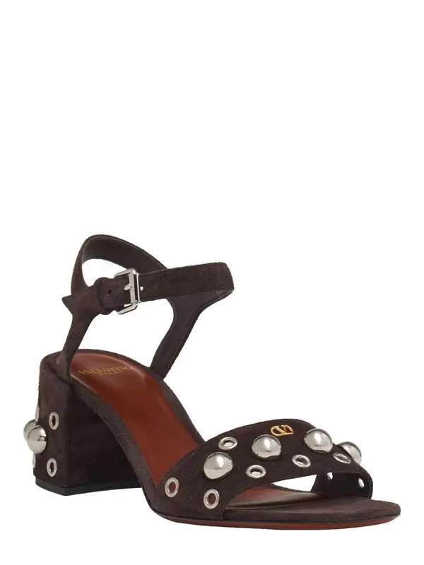 Valentino Garavani Nellcôte Studded Sandal - Brown